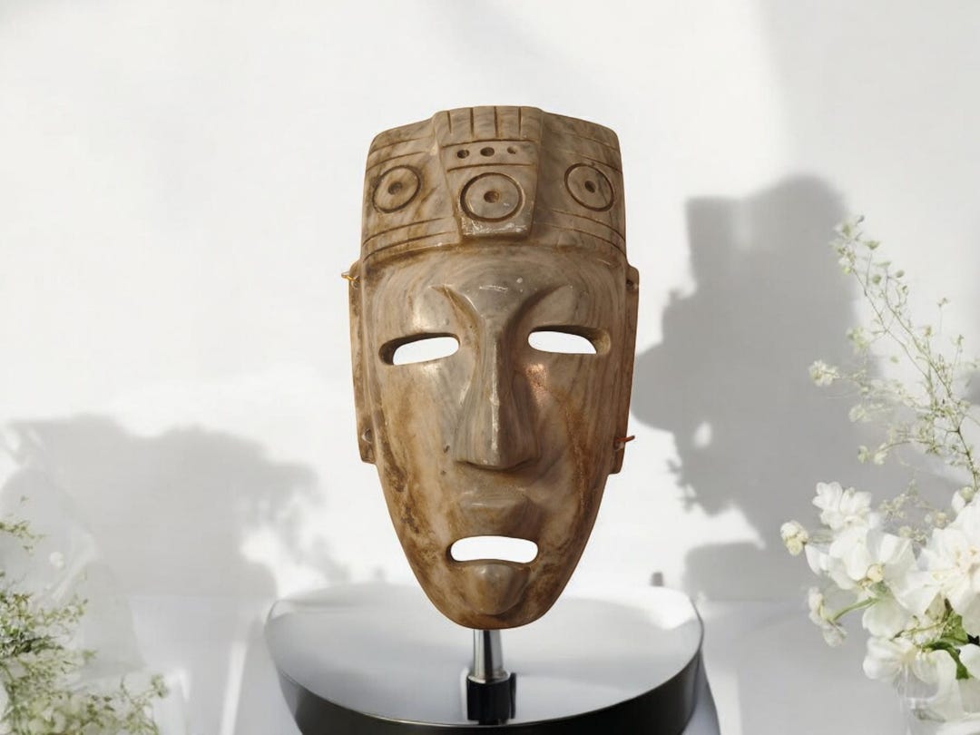 Marble Aztec Head Carving - Etsy