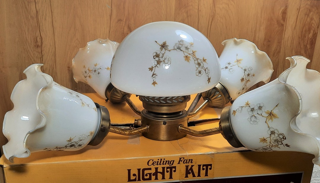 MCM Ceiling Fan Lighting - Etsy