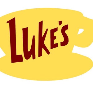 Lukes Diner Logo Sticker, Gilmore Girls, Matte Sticker, Tv Show - Etsy