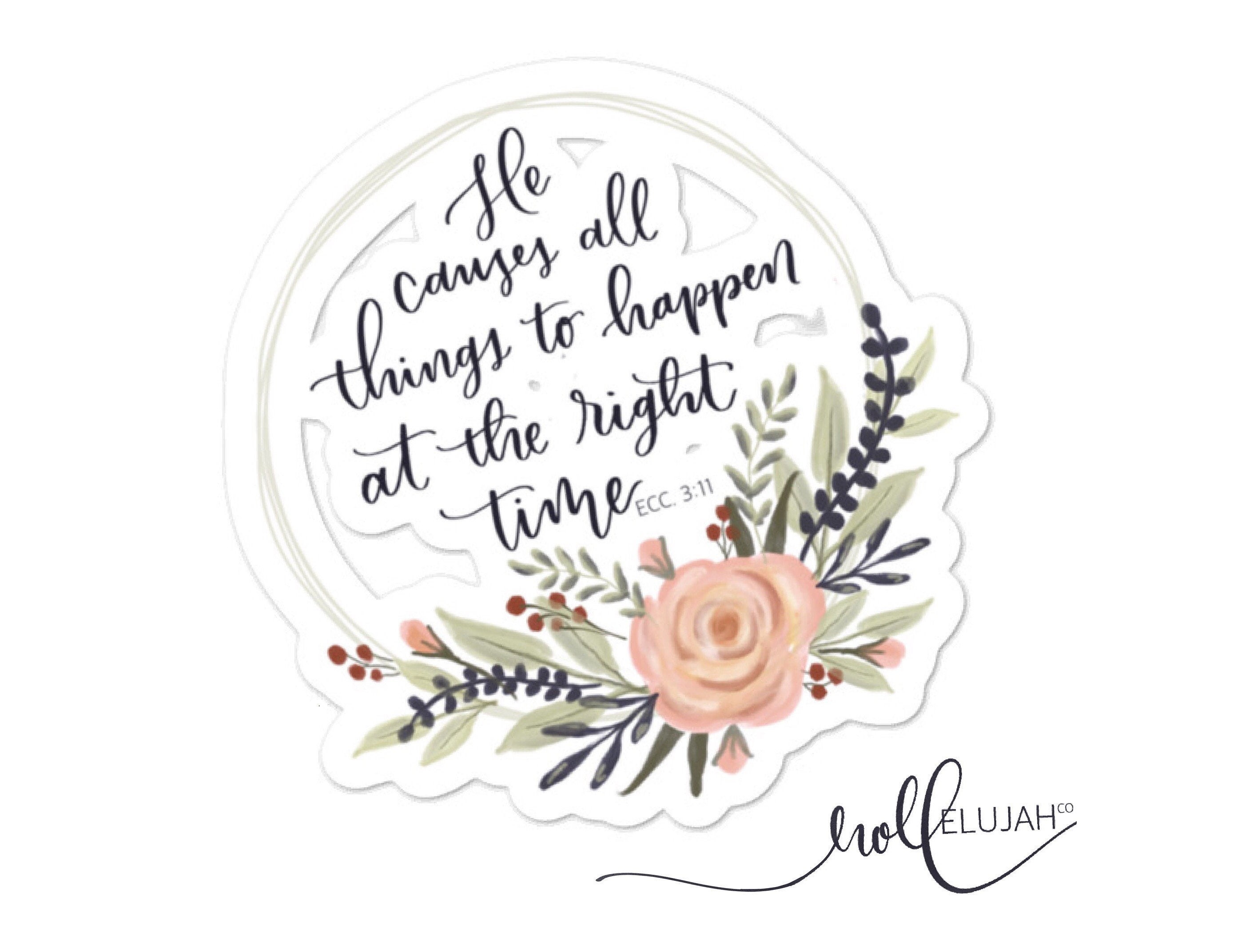 Scripture Stickers, Scripture Sticker, Christian Sticker, Bible Verse ...