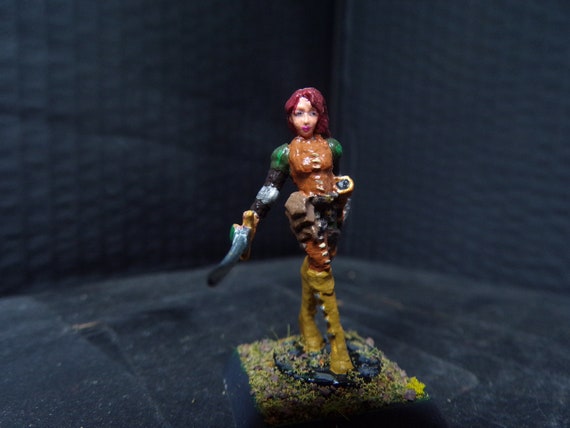 Rouge Painted Miniature Elf Female Rouge Dnd Dungeons and - Etsy