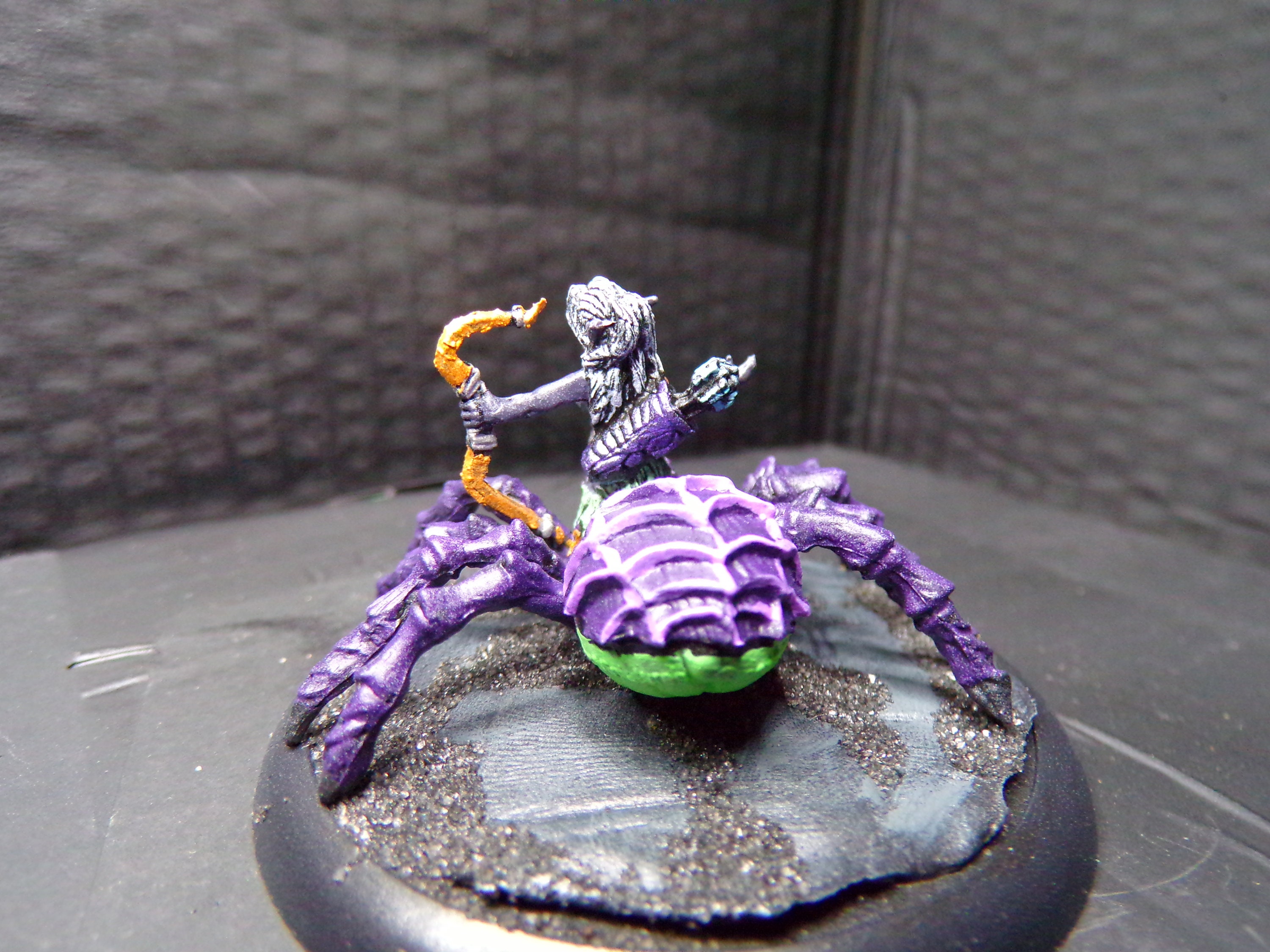 Drow Painted Miniature Warrior Drider Dungeons and Dragons - Etsy