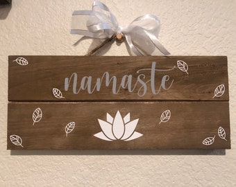 Namaste Sign - Etsy
