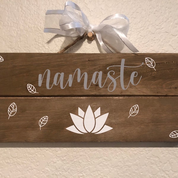 Namaste Sign - Etsy