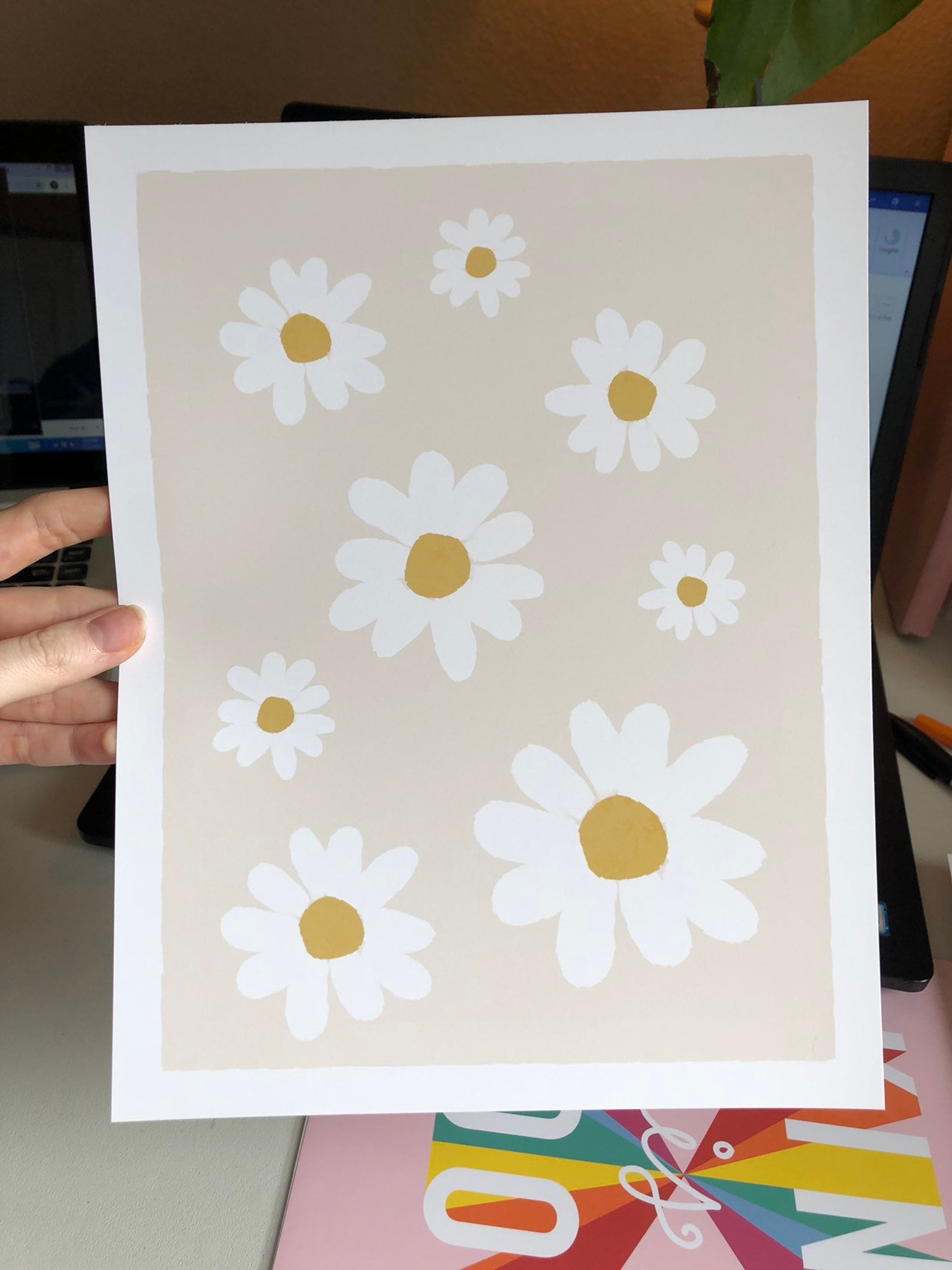 Daisy Print - Etsy