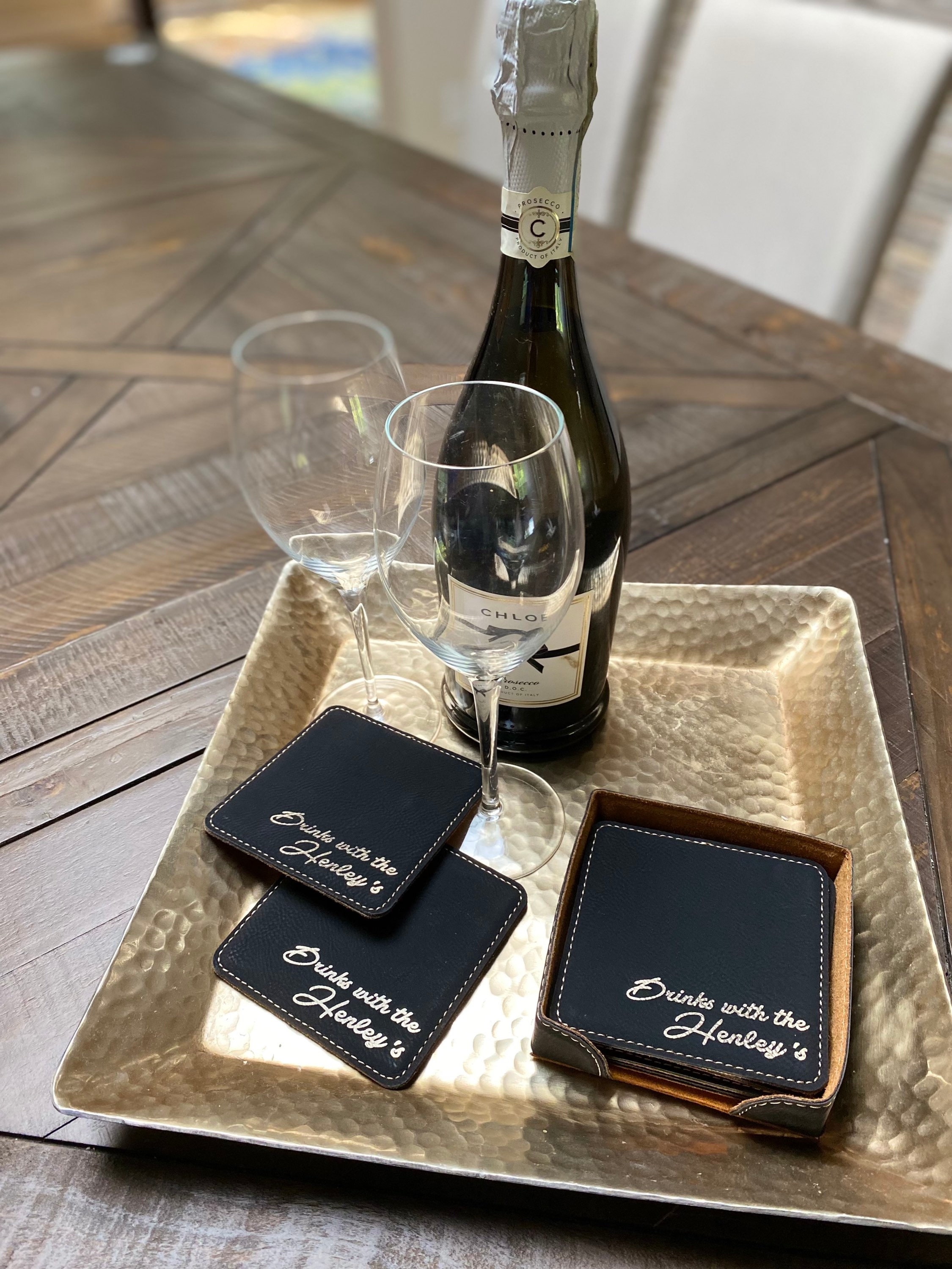 Printed Linen Coasters - Etsy