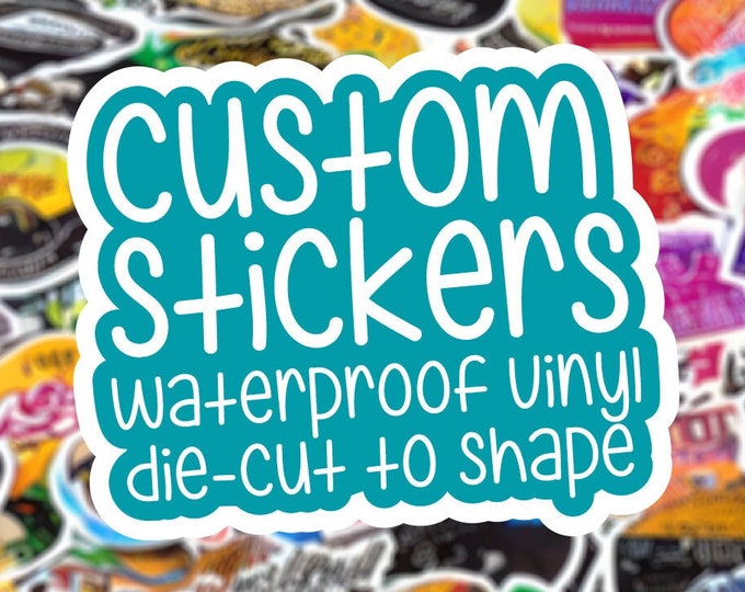 Custom Vehicle Decal Business Logo Printed Vinyl Sticker Custom Van ...