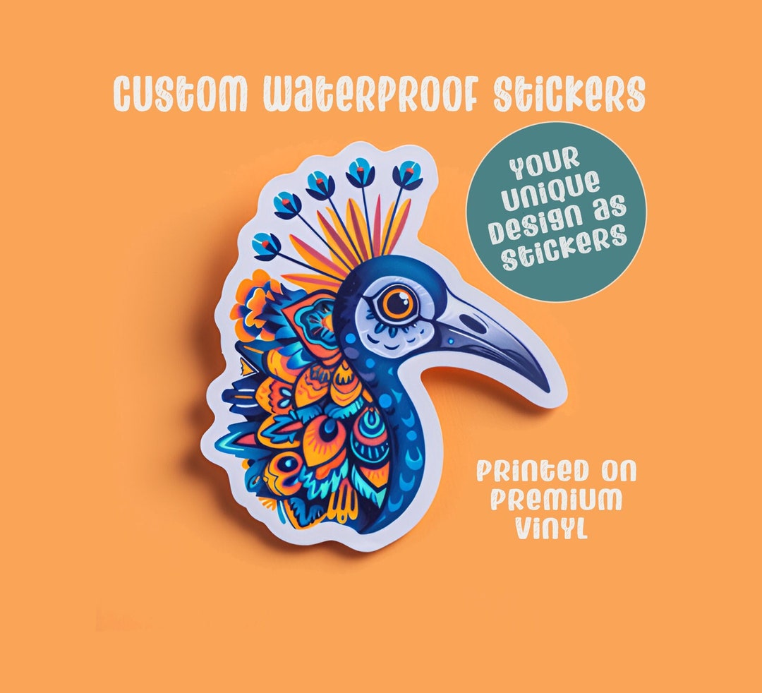 WATERPROOF CUSTOM STICKERS | Your Design as a Sticker | Durable ...