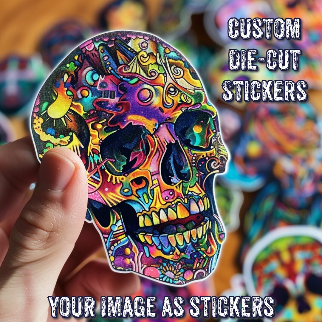 WATERPROOF CUSTOM STICKERS | Your Design as a Sticker | Durable ...