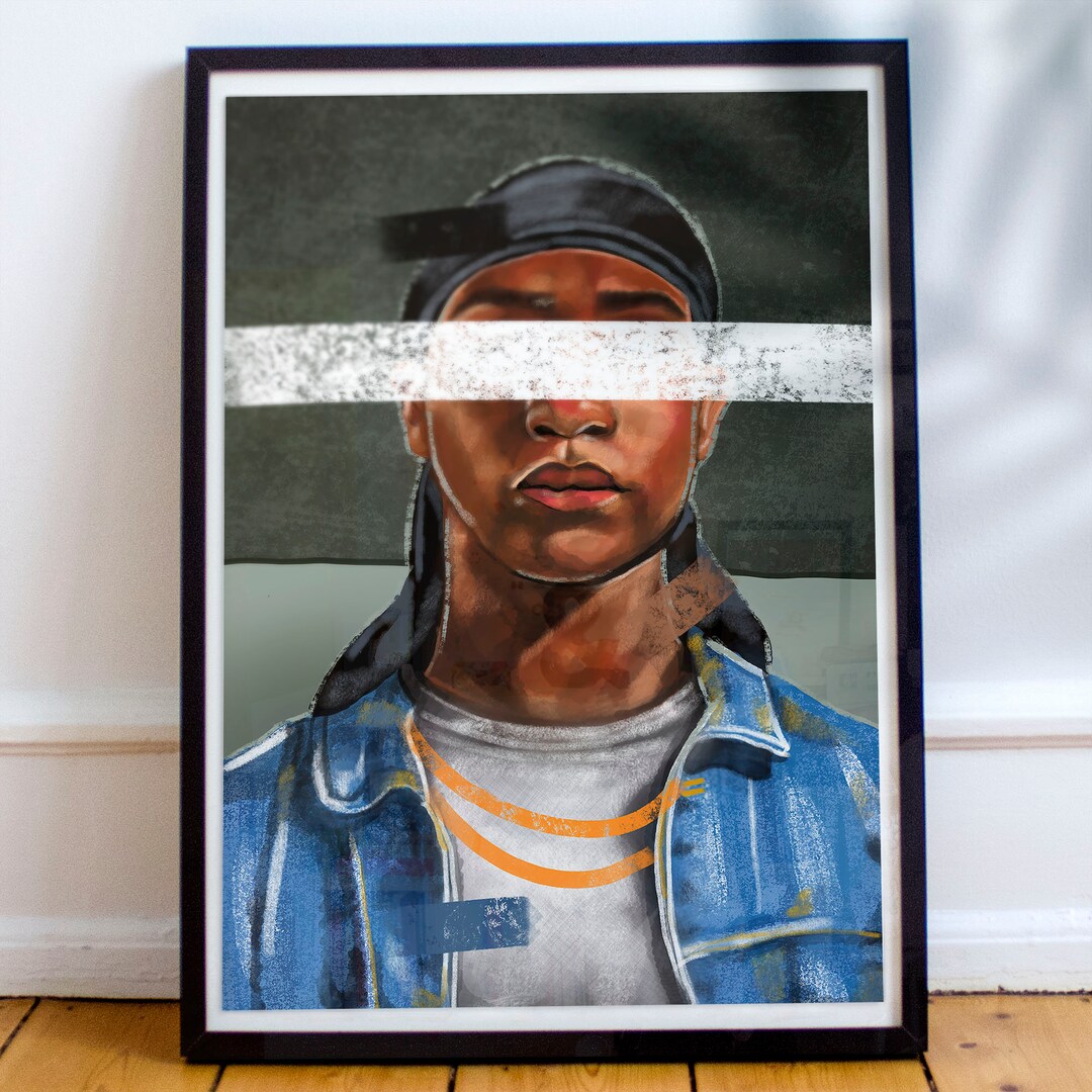 Abstract Man Portrait, Abstract Male Poster Print Face, Minimal Wall ...