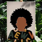 Baby Fro Art Print School Children Art African American - Etsy