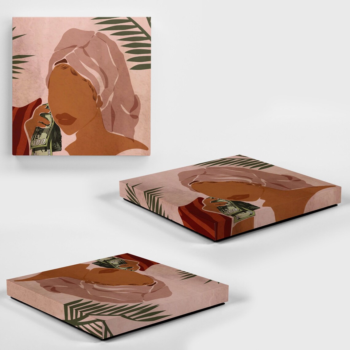 Black Woman Poster Money Print 100 Dollar Bill Canvas | Etsy