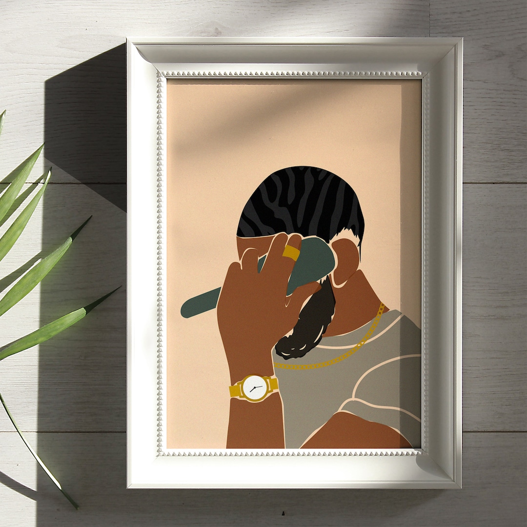 Abstract Man Portrait, Abstract Male Poster Print Face, Minimal Wall ...