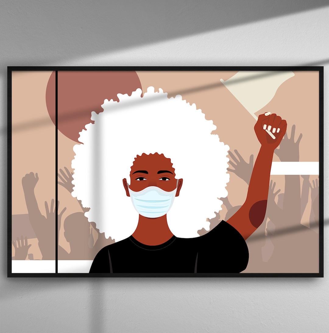 Protest Poster, Civil Rights Print, Black Lives Matter, Abstract ...