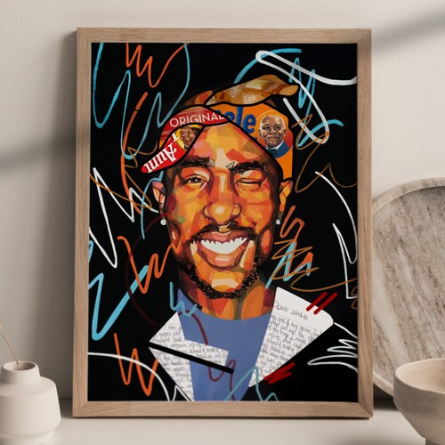 Tupac Shakur Art Print Poster Office Home Decor Hip Hop - Etsy
