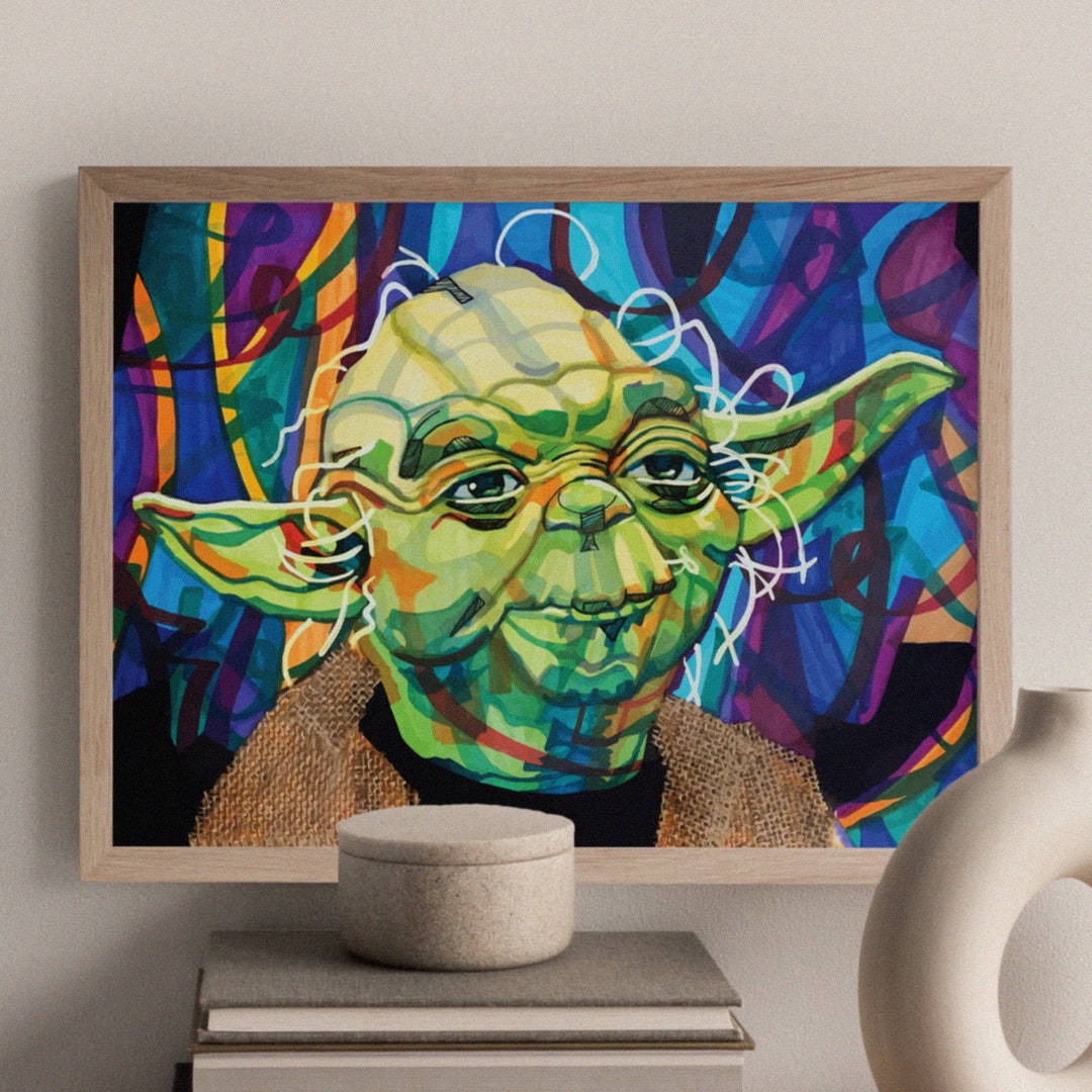 Yoda Print, Yoda Poster, Star Wars Poster, Yoda Art, Star Wars Gift ...