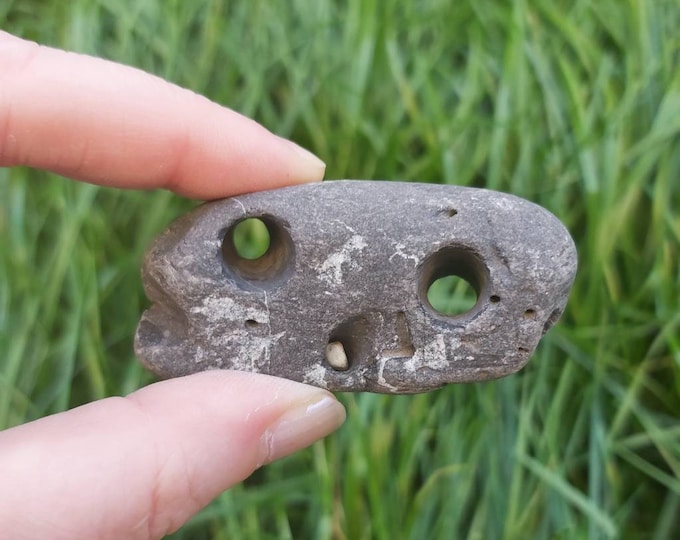 Irish Hag Stone, Holey Stone, Adder Stone, Odin Stone, Witch Stone ...
