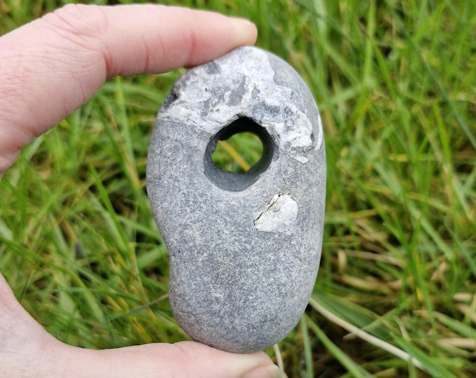 Irish Hag Stone, Holey Stone, Adder Stone, Odin Stone, Witch Stone ...