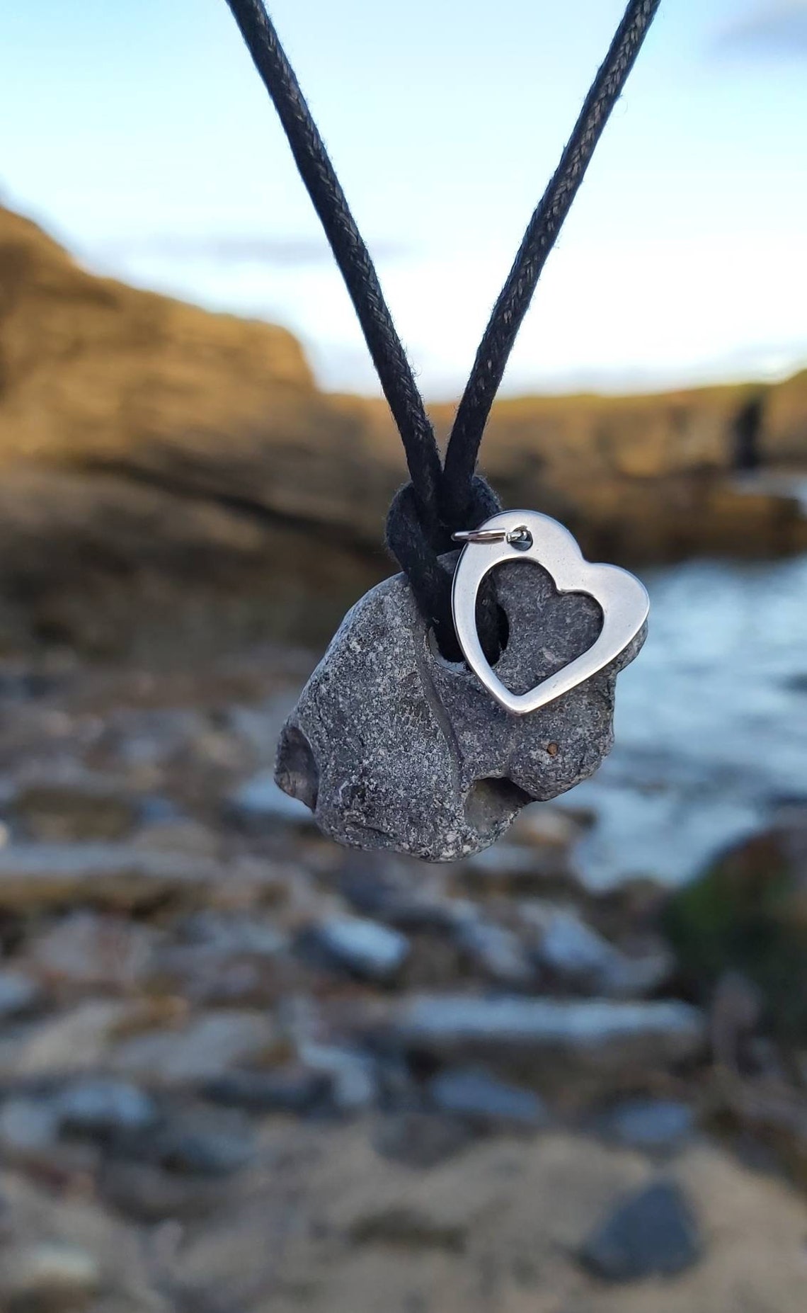 Hag Stone Car Charm Rear View Mirror Charm Rearview Mirror | Etsy