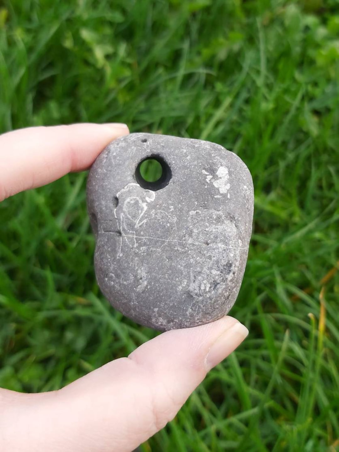 Irish Hag Stone, Holey Stone, Adder Stone, Odin Stone, Witch Stone ...