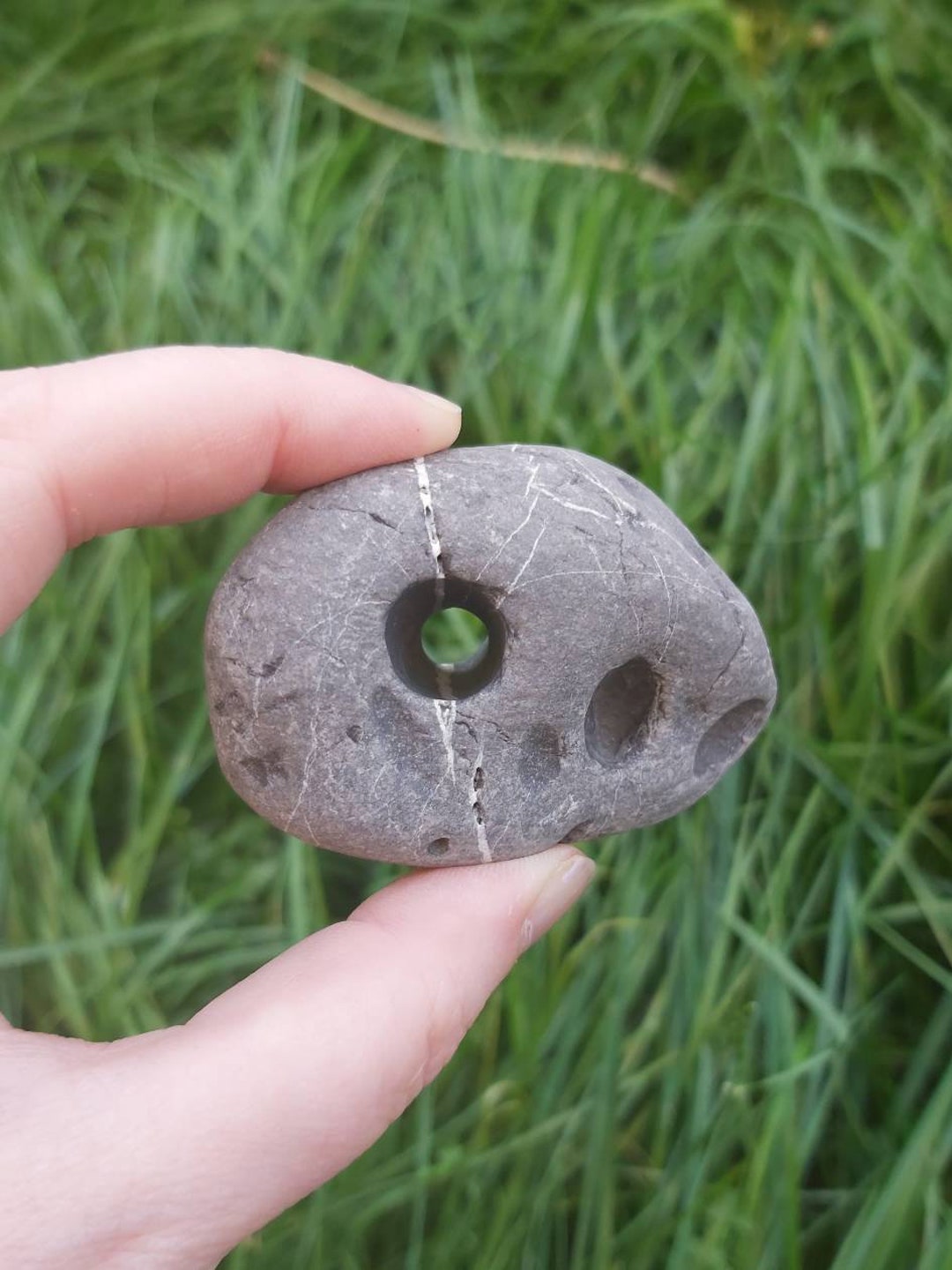 Irish Hag Stone, Holey Stone, Adder Stone, Odin Stone, Witch Stone ...