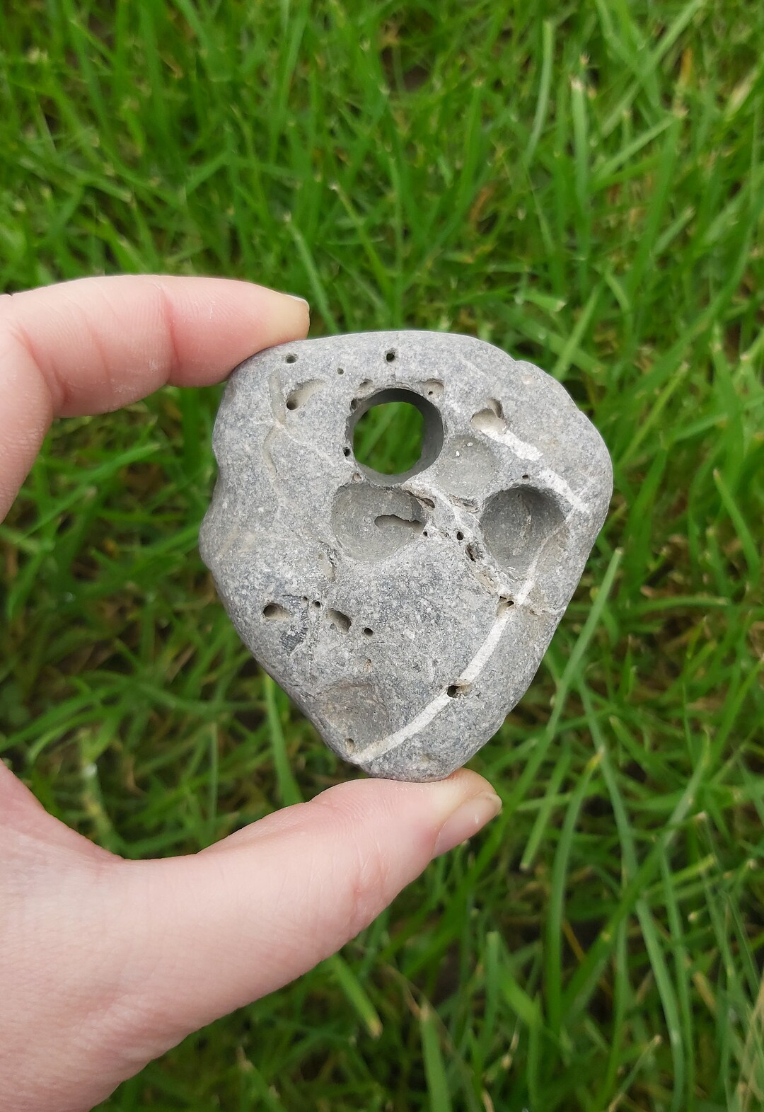 Irish Hag Stone, Holey Stone, Adder Stone, Odin Stone, Witch Stone ...