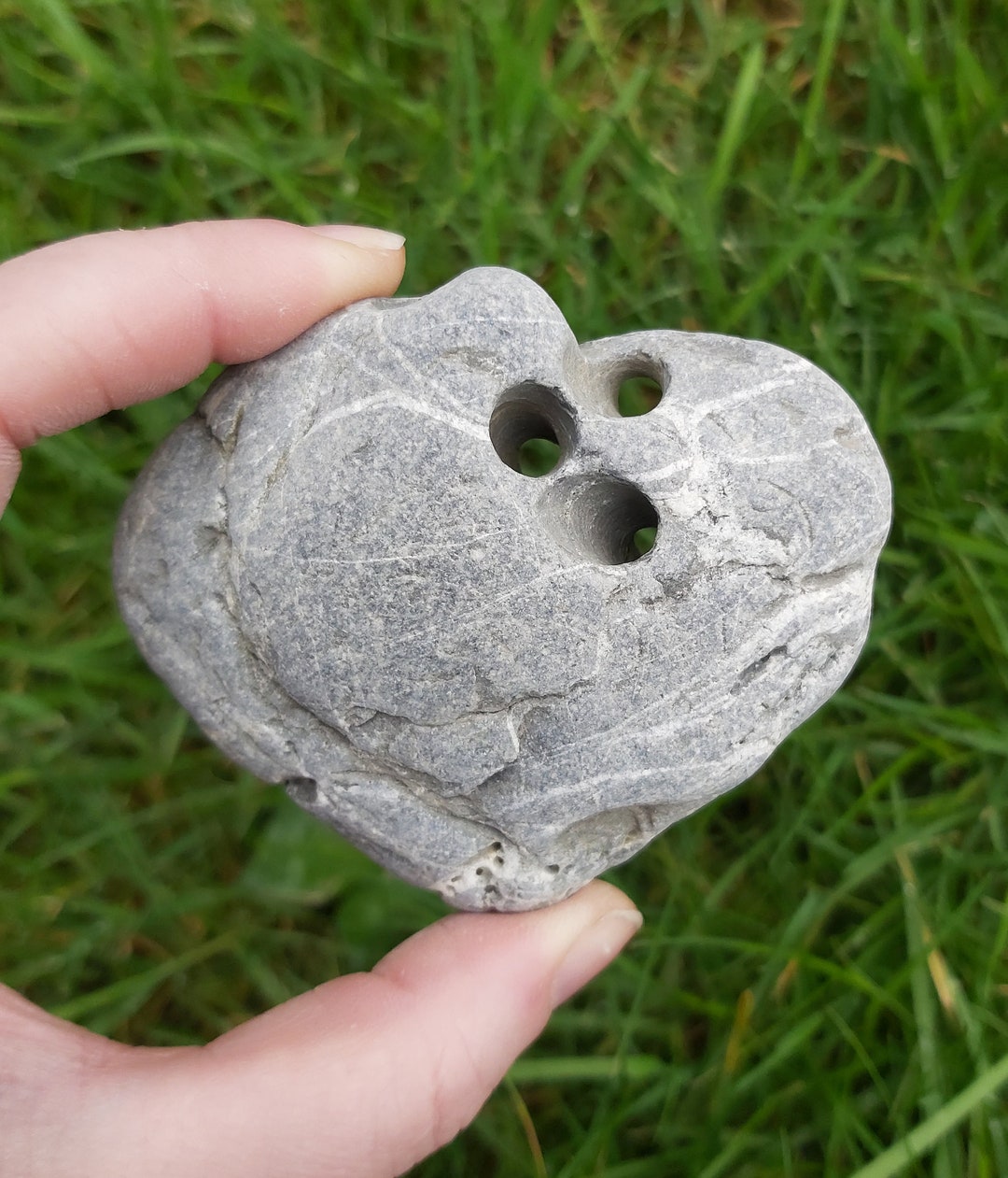 Irish Hag Stone, Holey Stone, Adder Stone, Odin Stone, Witch Stone ...