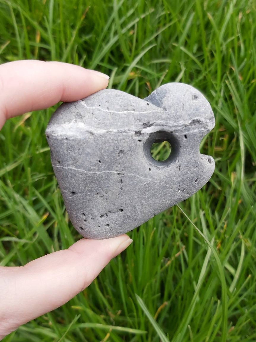 Irish Hag Stone, Holey Stone, Adder Stone, Odin Stone, Witch Stone ...