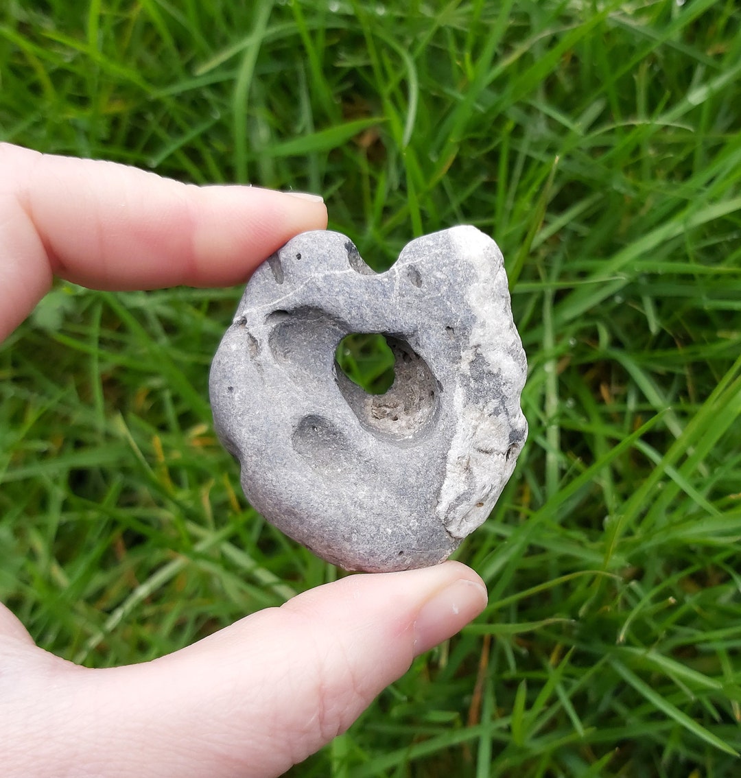 Irish Hag Stone, Holey Stone, Adder Stone, Odin Stone, Witch Stone ...