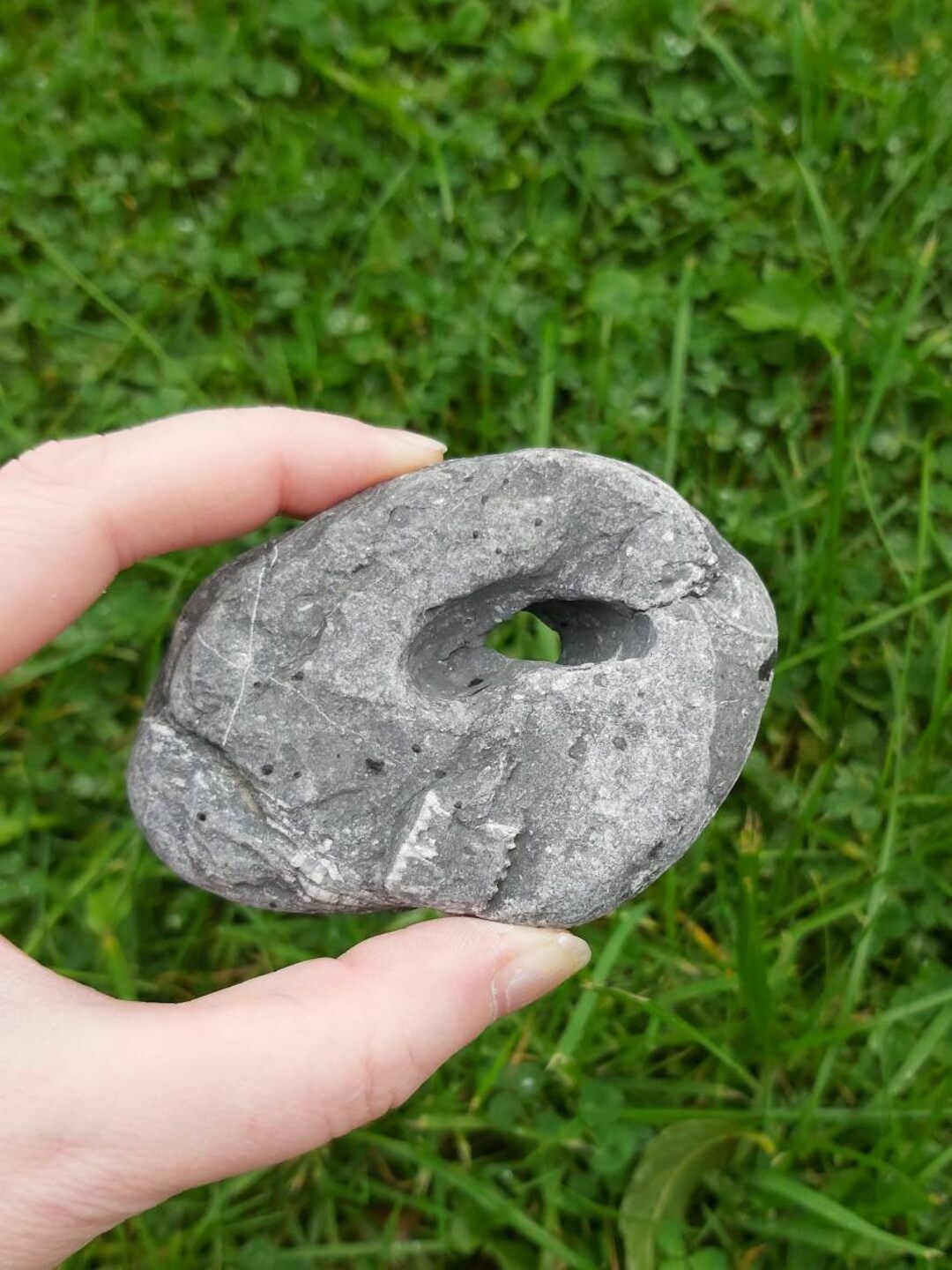 Irish Hag Stone, Holey Stone, Adder Stone, Odin Stone, Witch Stone ...