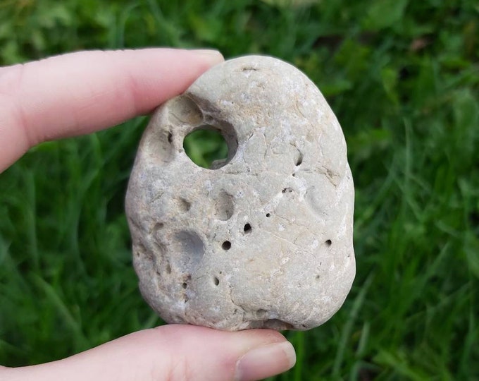 Irish Hag Stone: Natural Holey Stone From Wexford Beach - Etsy