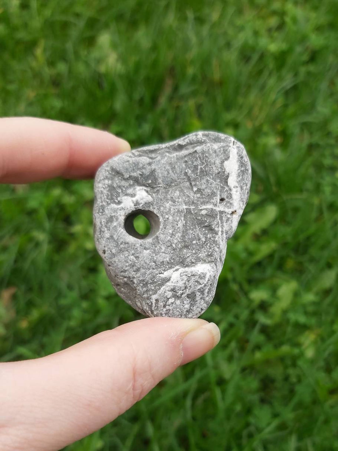 Irish Hag Stone, Holey Stone, Adder Stone, Odin Stone, Witch Stone ...