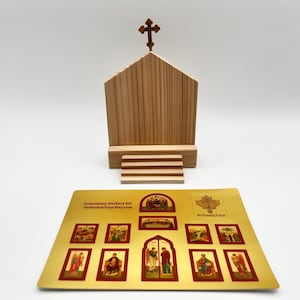 Orthodox Iconostasis Educational Set. Printed Book With Handmade ...