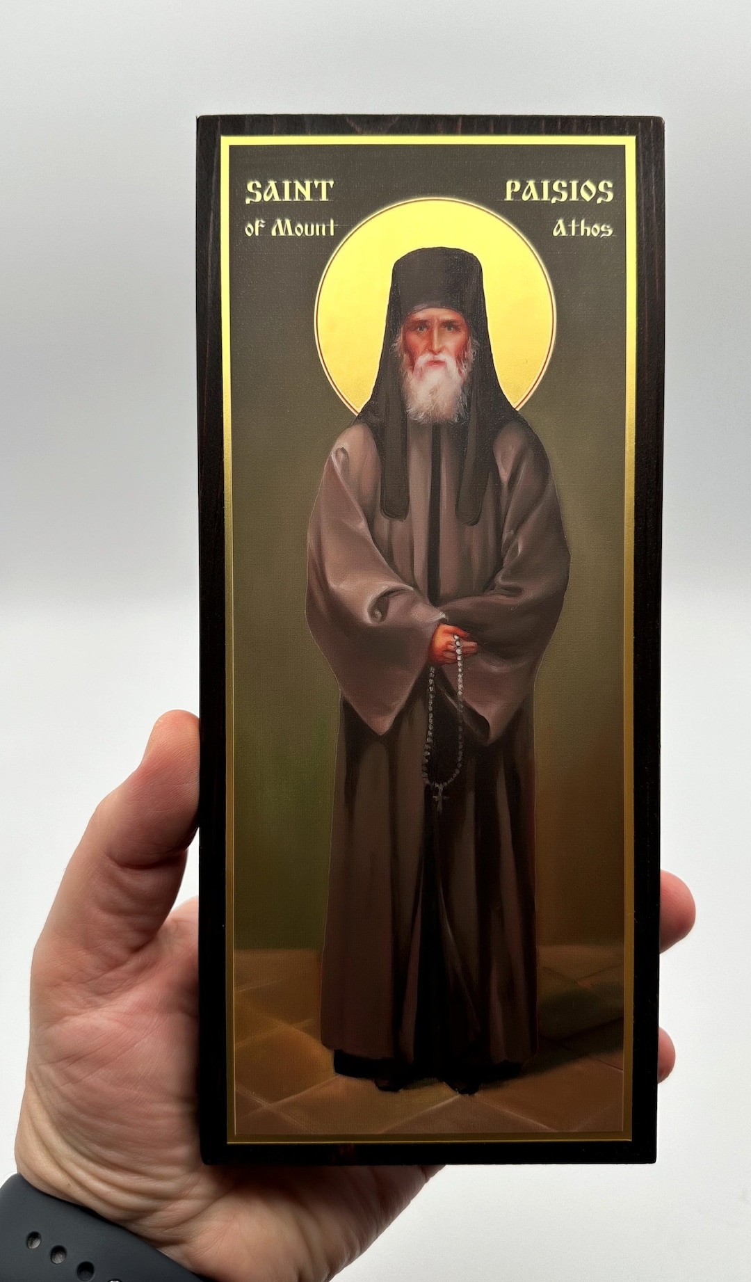 St Paisios of Mount Athos Handmade Icon. Educational Set. - Etsy