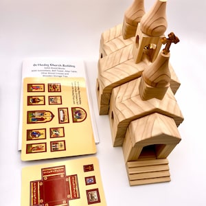 Orthodox Church Wooden Block Building Set. Handmade Educational Toy. - Etsy