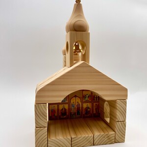 Orthodox Church Wooden Block Building Set. Handmade Educational Toy. - Etsy