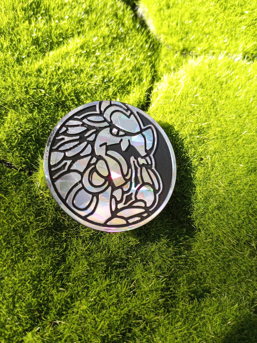 Kommo-o Pin,anime,token,upcycled Coin,upcycled Coin Pin,pokepin,furry ...