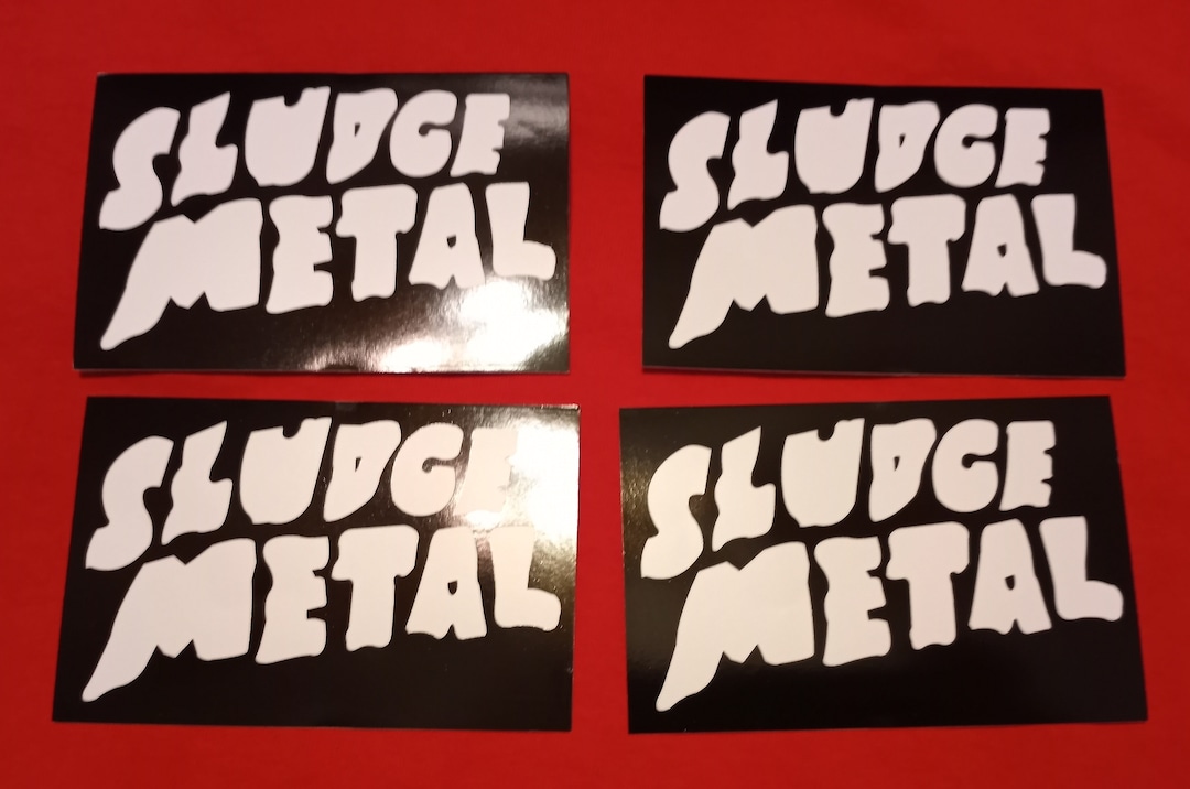Sludge Metal Sticker 4 Pack,metal Sticker 4 Pack, Sludge Metal,death ...