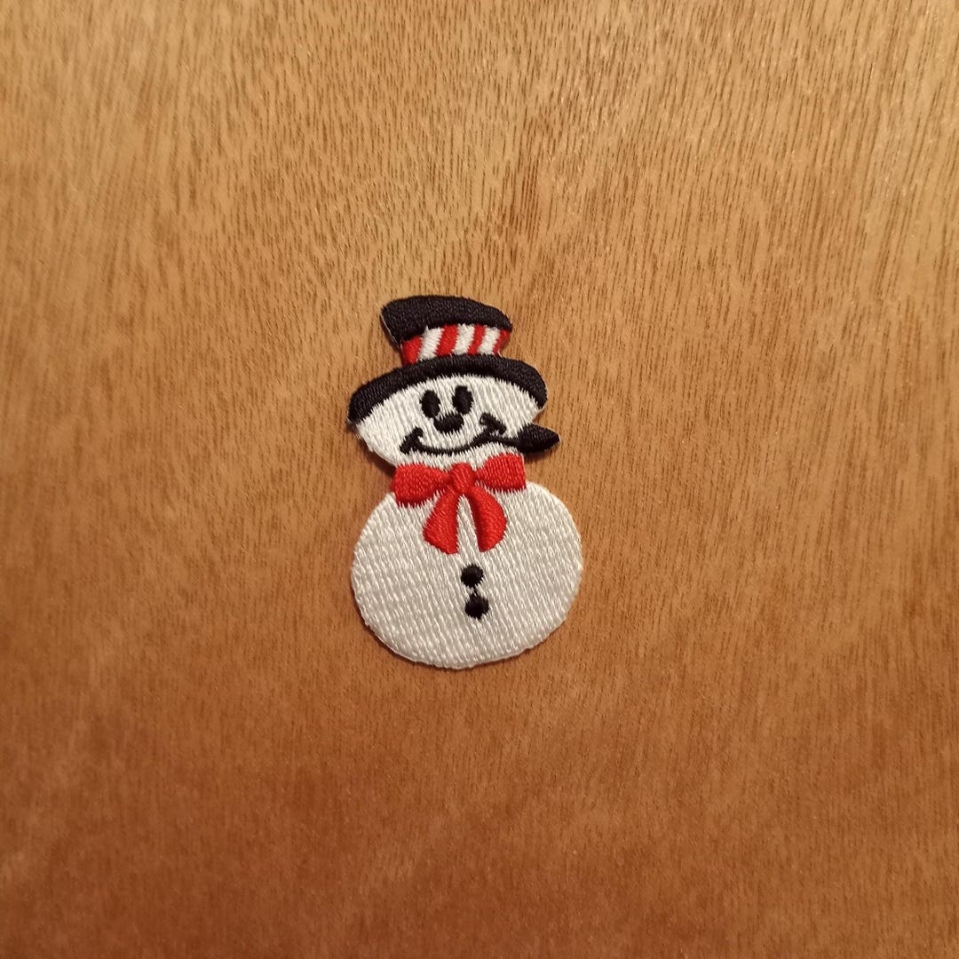 Snowman Patch,christmas,xmas,winter Holiday,snow,stocking Stuffer,noel ...