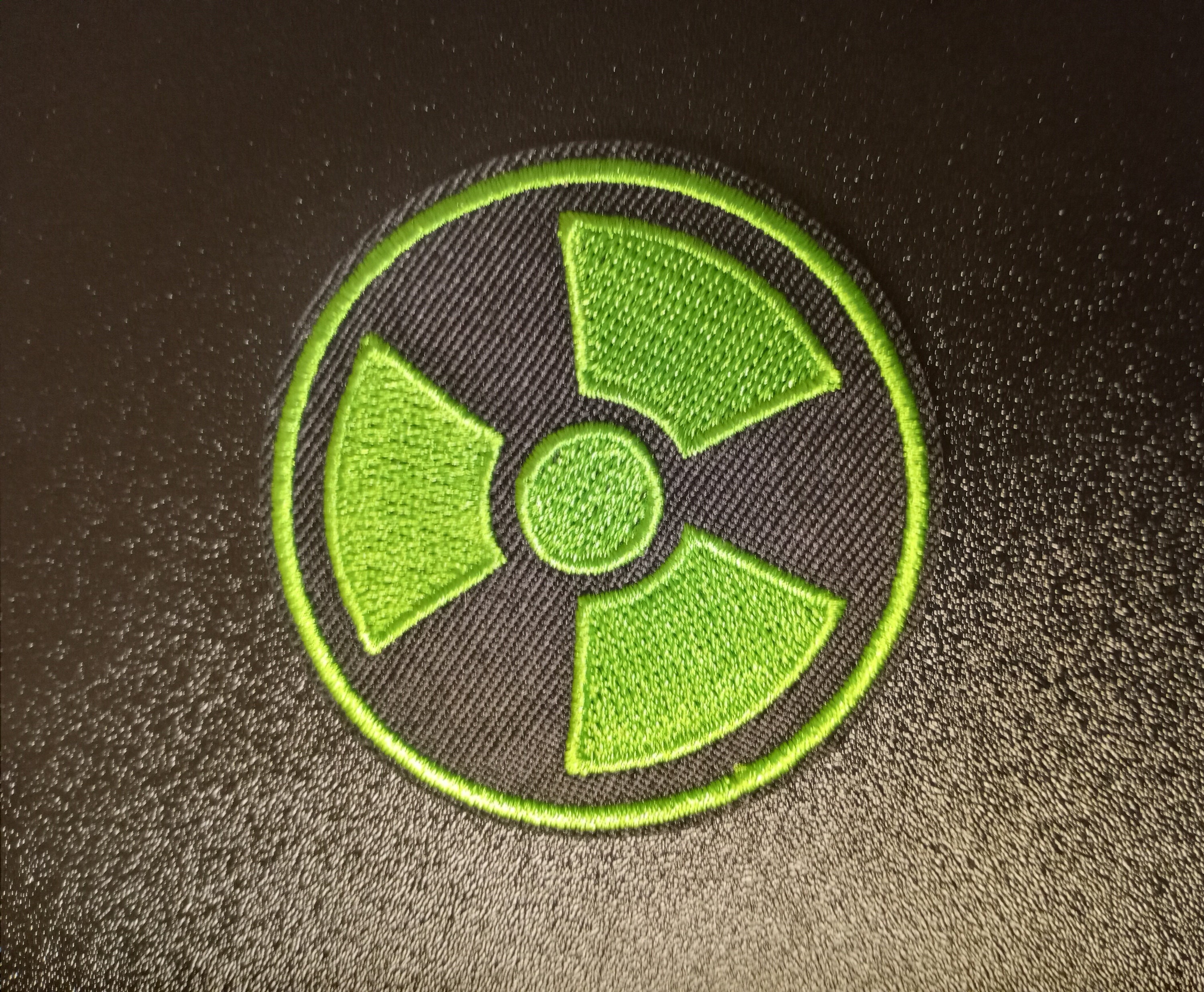 Radioactive Patch,embroidered Radiation Patch,radiation Patch,iron on ...