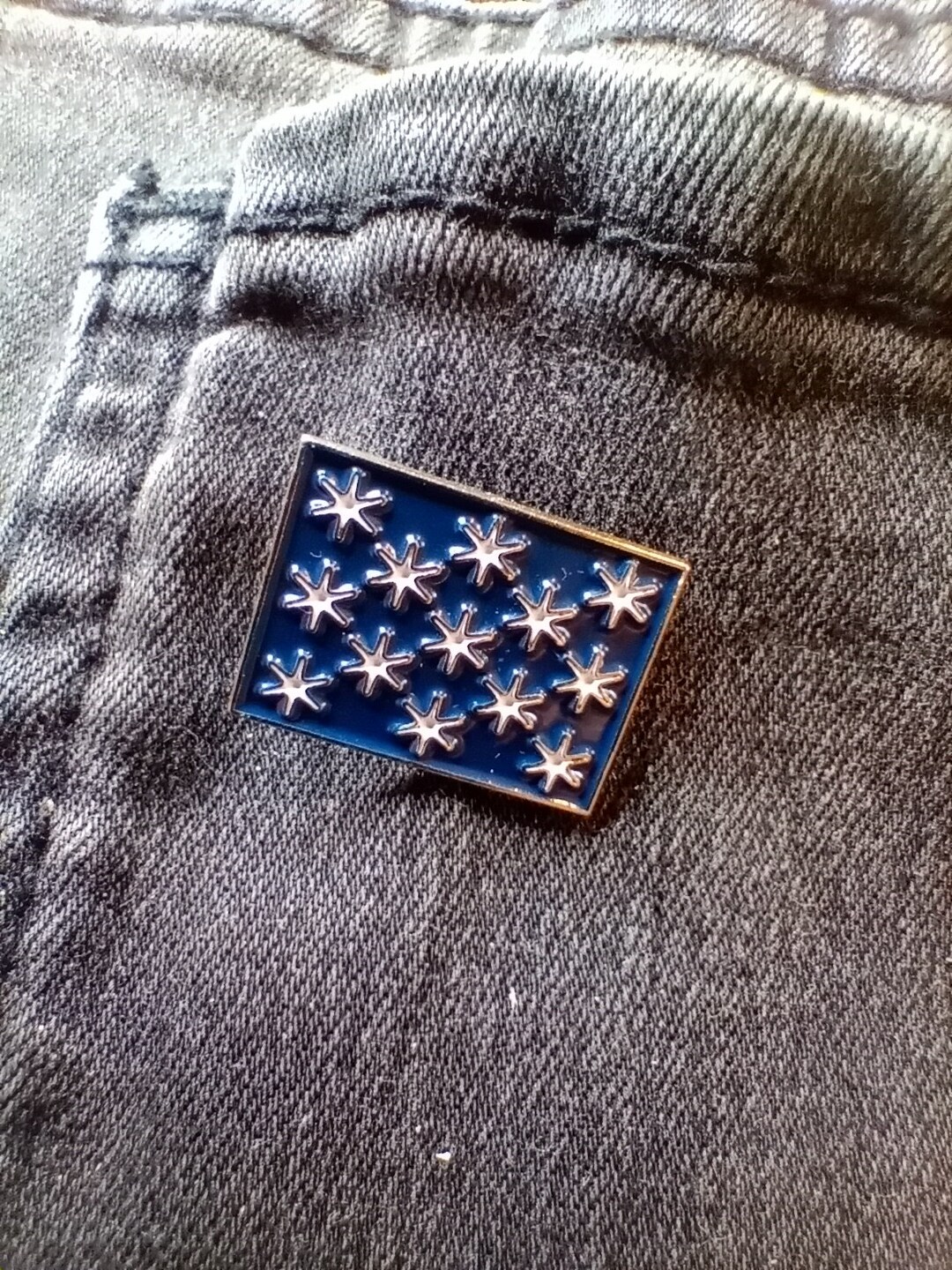 US Jack Flag,flag Pin,thirteen Stars,thirteen Colonies,blue and White ...