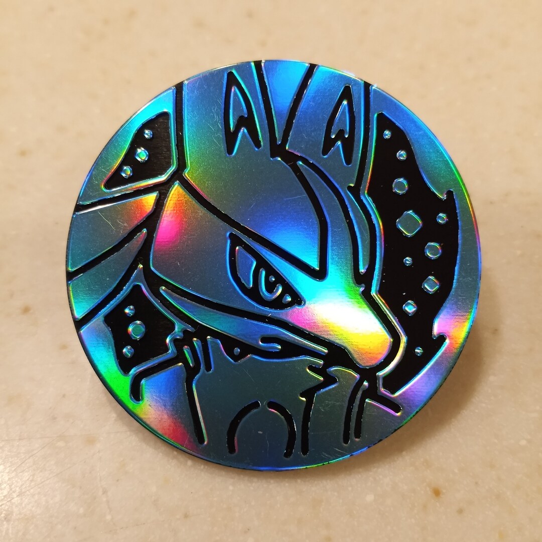 Jumbo Lucario Pokepin,lucario,jumbo Pin,upcycled Coin,upcycled Coin Pin ...
