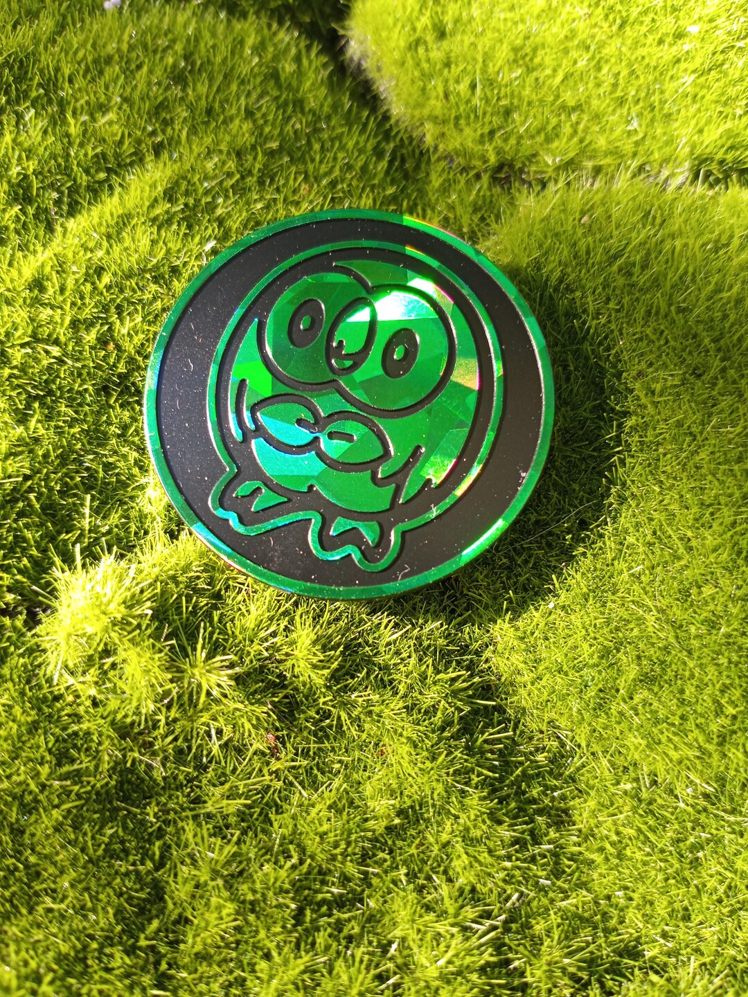 Rowlet Pin,bird,token,upcycled Coin,upcycled Coin Pin,pokepin,furry ...