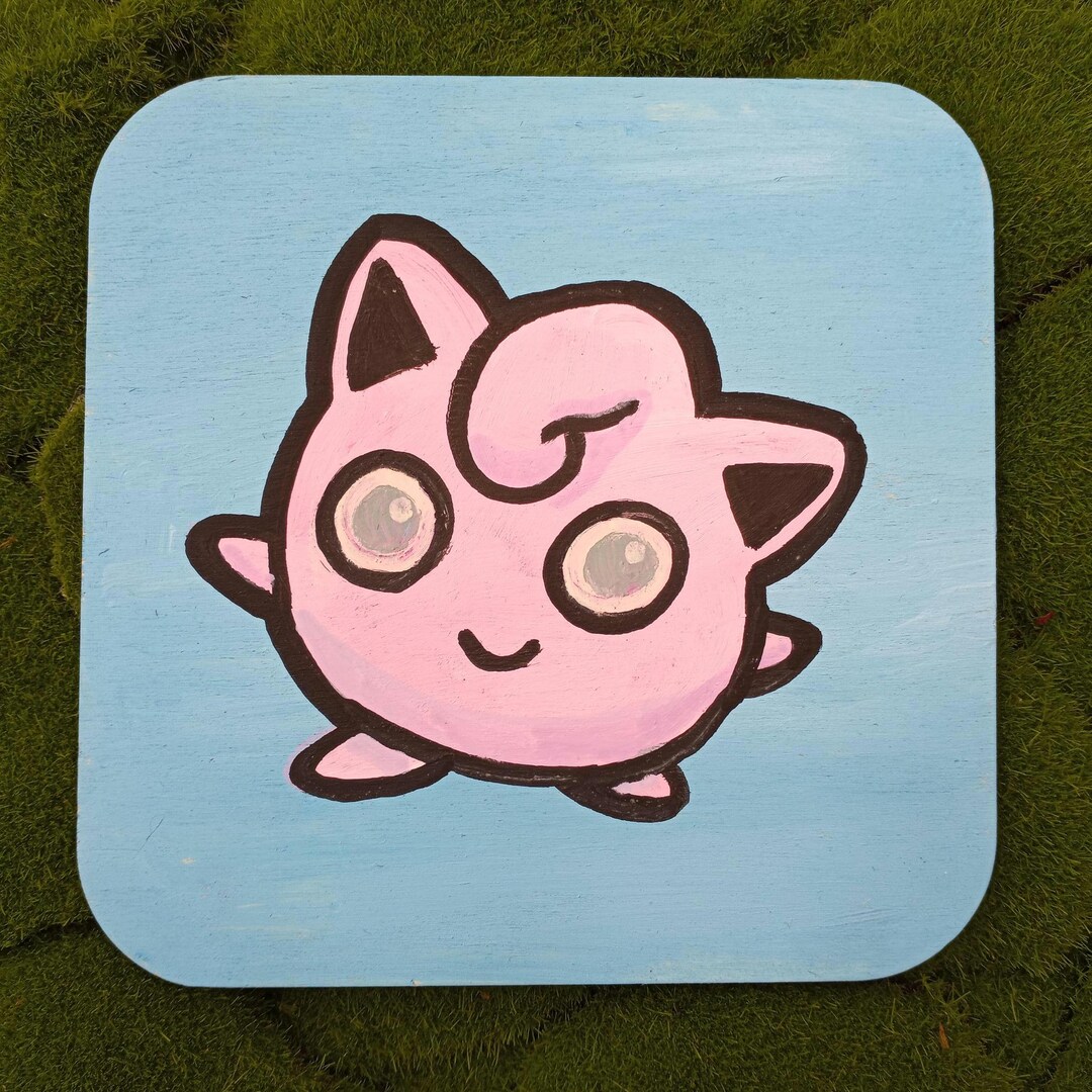 Jigglypuff Painting,fairy Type,normal Type,pocket Monsters,wigglytuff ...