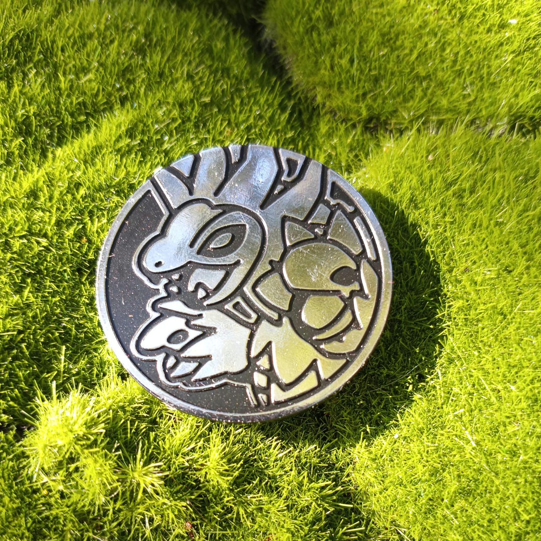 Hydreigon Pin,dragon,token,upcycled Coin,upcycled Coin Pin,pokepin ...