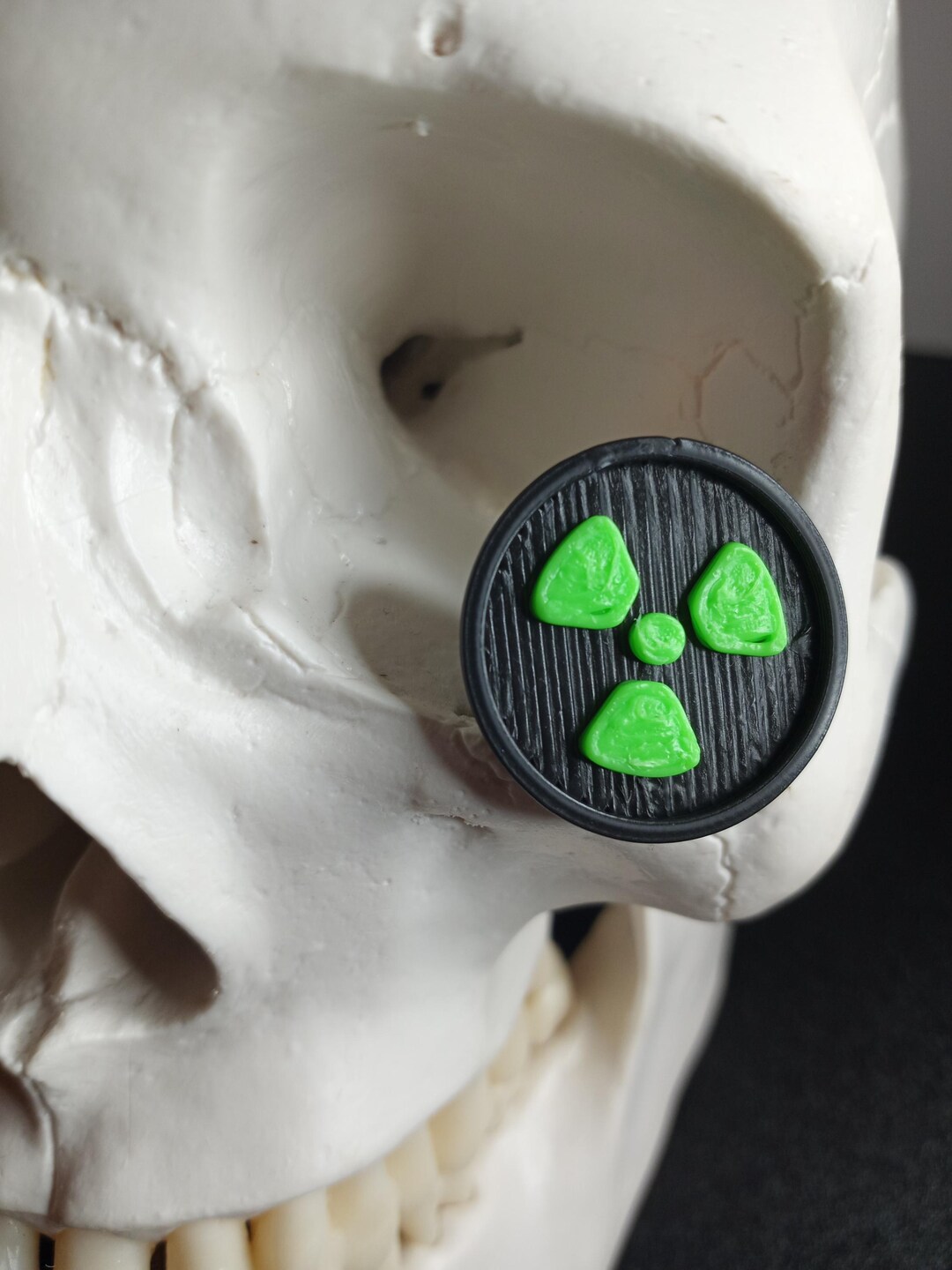3D Printed Radioactive Pin,hazard,danger,warning,radiation,fallout ...
