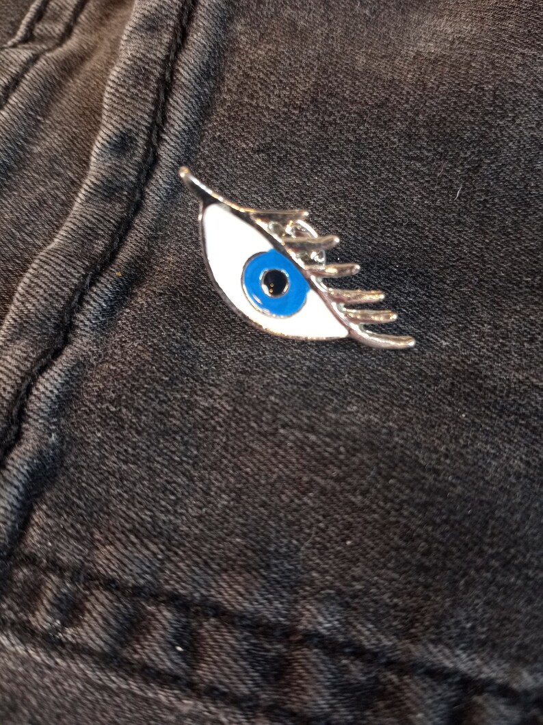 Eye Pin, Evil Eye Pin,eyeball Pin,eyeball,evil Eye,good Luck Pin,good ...