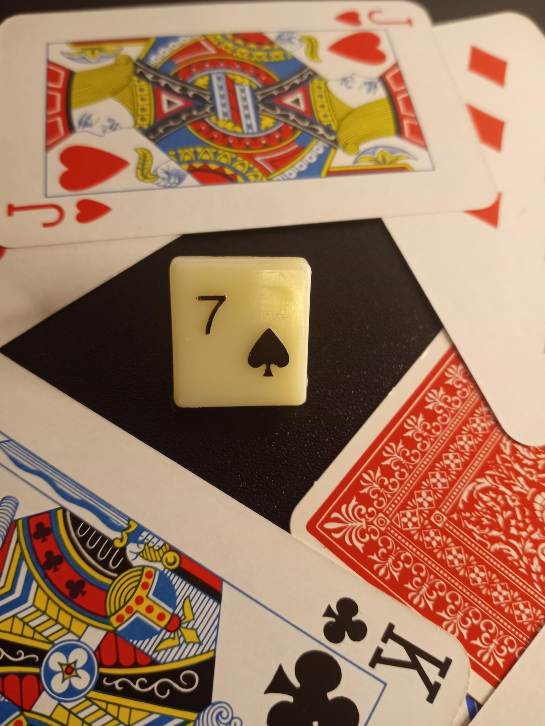 Seven of Spades Pin,playing Card Pin,vintage Game,ginnykub Pin,spades ...