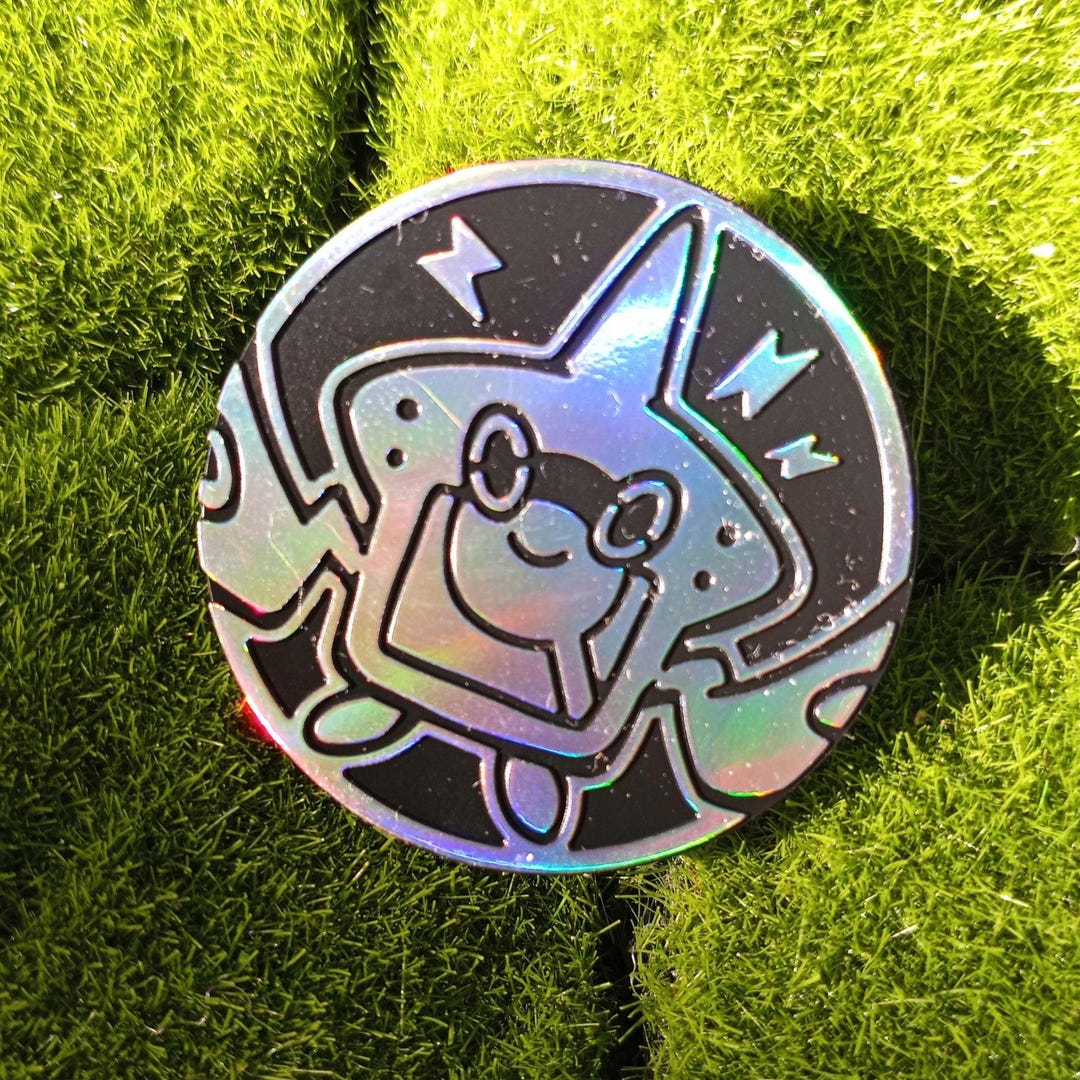 Rotom Pin,anime,token,upcycled Coin,upcycled Coin Pin,pokepin,furry ...
