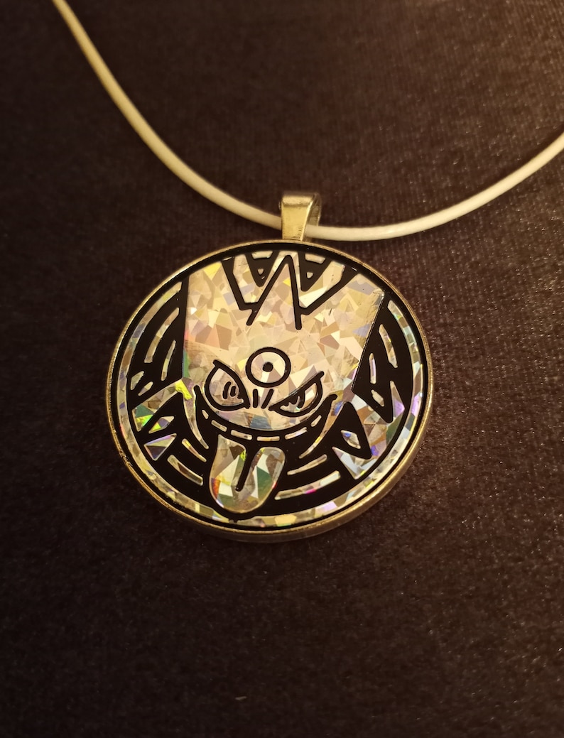 MEGA GENGAR Necklace,upcycled Coin Necklace,upcycled Character Necklace ...